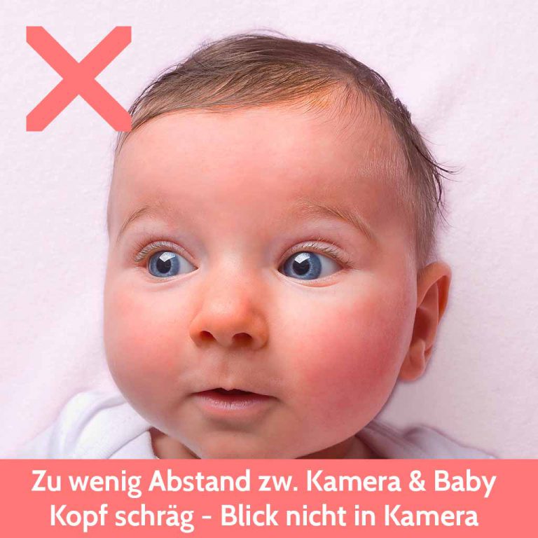 Einfach günstige Baby Passfotos um nur EUR 16,90